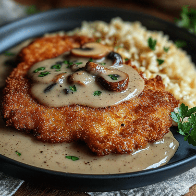 Pork Schnitzel with Dijon Gravy - Infinityrecipes