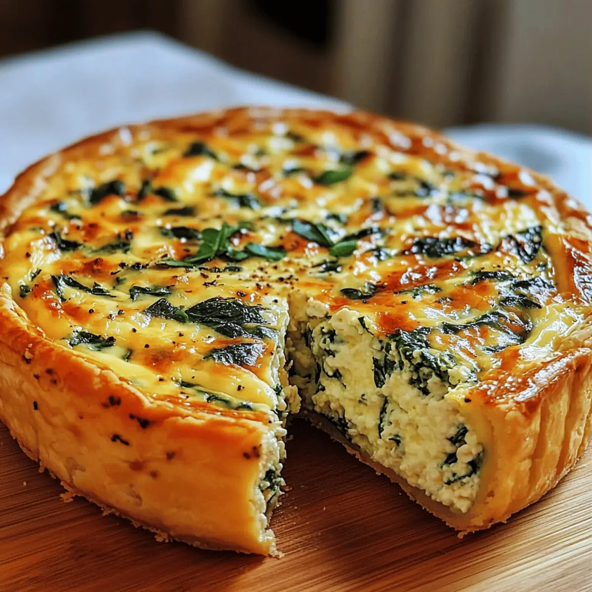 Irresistibly Easy Cottage Cheese and Spinach Crustless Quiche ...