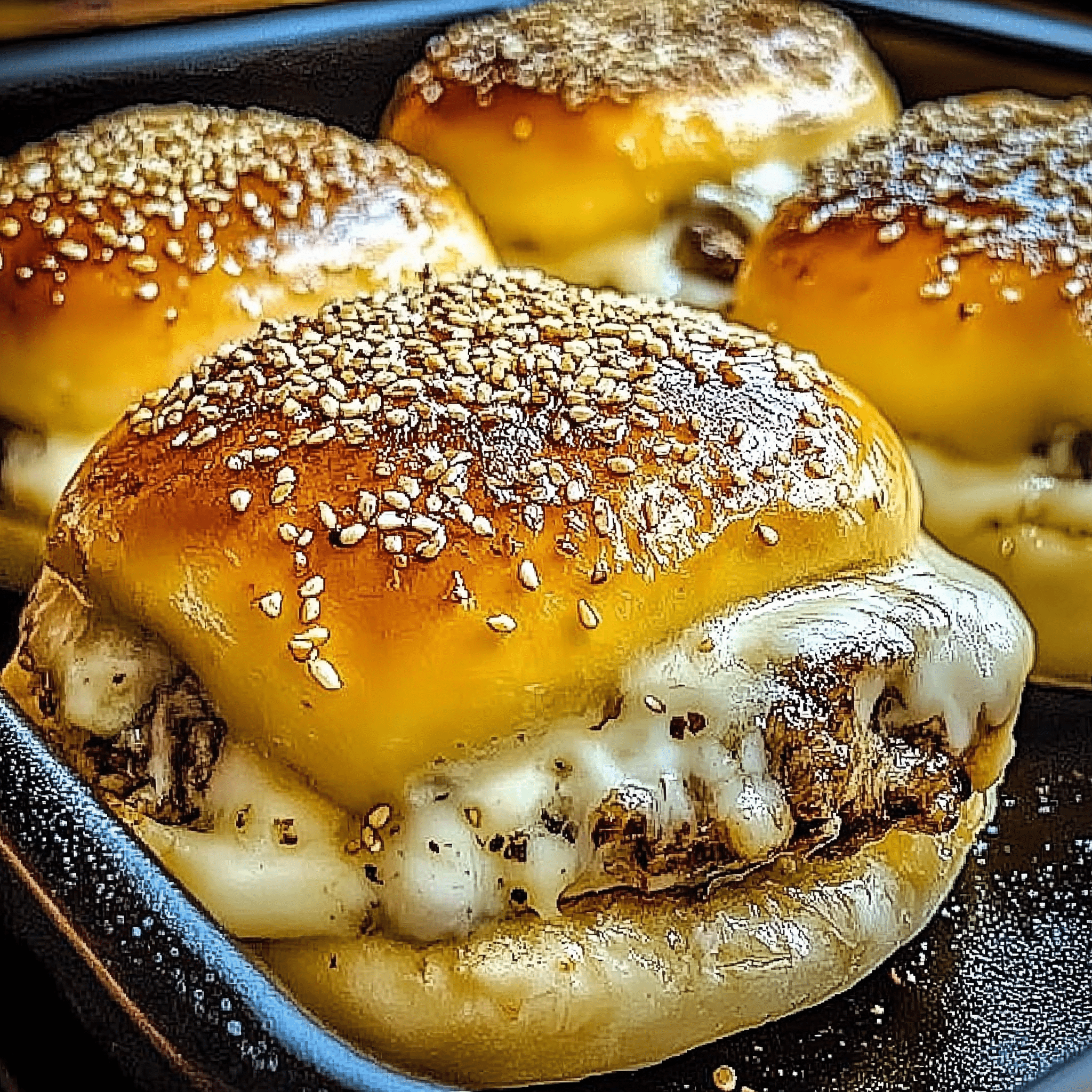 Irresistibly Juicy Garlic Parmesan Cheeseburger Bombs - Infinityrecipes