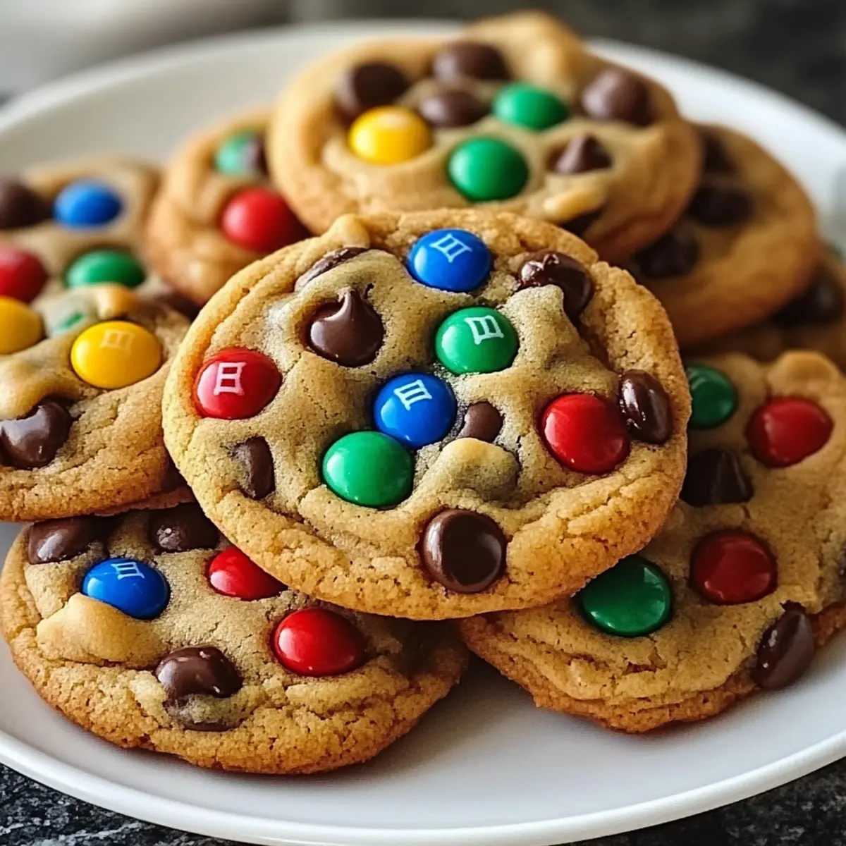 Irresistibly Chewy Peanut Butter M&M Chocolate Chip Cookies ...