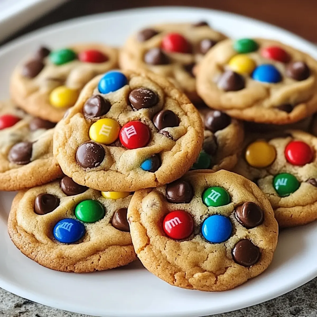 Irresistibly Chewy Peanut Butter M&M Chocolate Chip Cookies ...