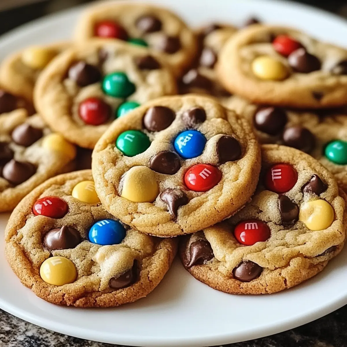 Irresistibly Chewy Peanut Butter M&M Chocolate Chip Cookies ...